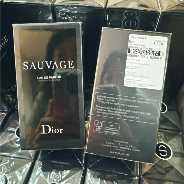 น้ำหอม (EDP) Christian Dior Sauvage EDP กล่องซีล ป้ายคิงพาวเวอร์ | Shopee Thailand
