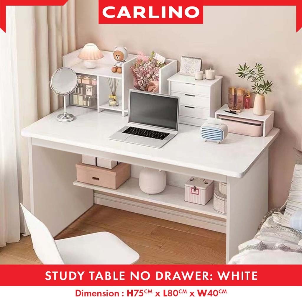 สินค้าขายดี รีวีวเพียบ!! CARLINO : ชุดโต๊ะทำงาน โต๊ะเขียนหนังสือ โต๊ะคอมพิวเตอร์ เก็บของได้เยอะ ...