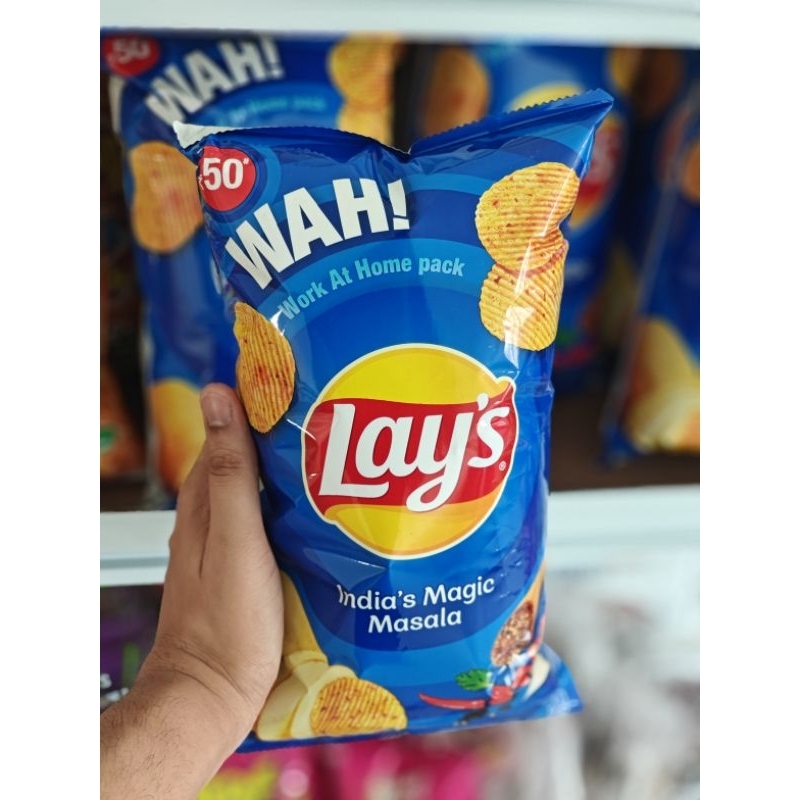 BIG BLUE LAYS PERFECT INDIAN CHIPS FOR SNACKS(52GRAMS) | Shopee Thailand