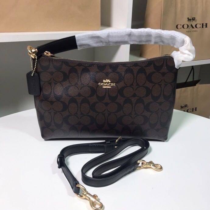 Coach LEWIS SHOULDER BAG IN SIGNATURE CANVAS | Shopee Thailand