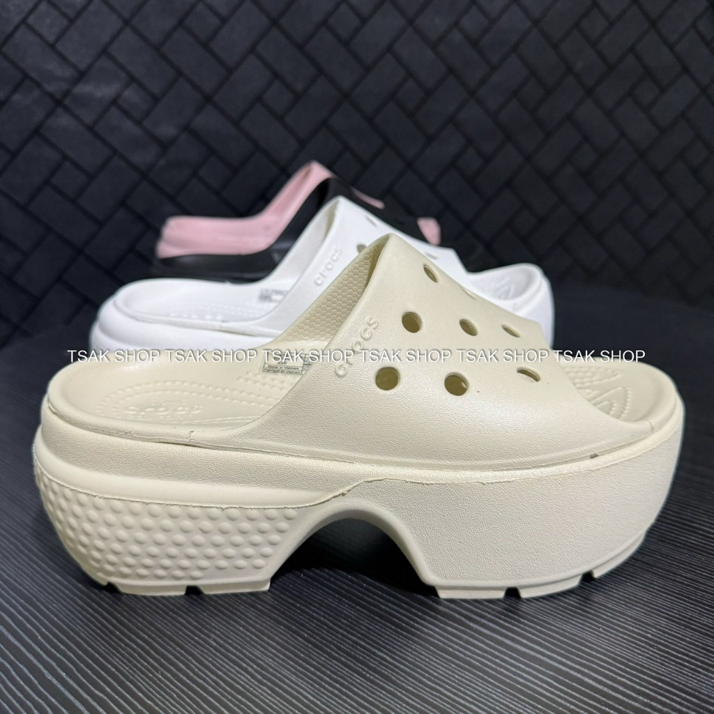 รองเท้าแตะแบบสวม ส้นสูง รุ่นใหม่ Stomp Slide มีพร้อมส่ง4สี สำหรับ ...