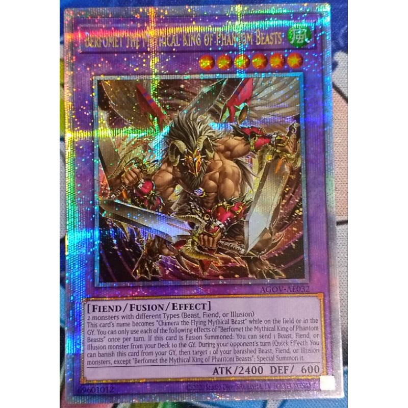 Yu Gi Oh[Asia-Eng] Berfomet the Mythical King of Phantom Beasts [AGOV-AE032] Quarter century ...
