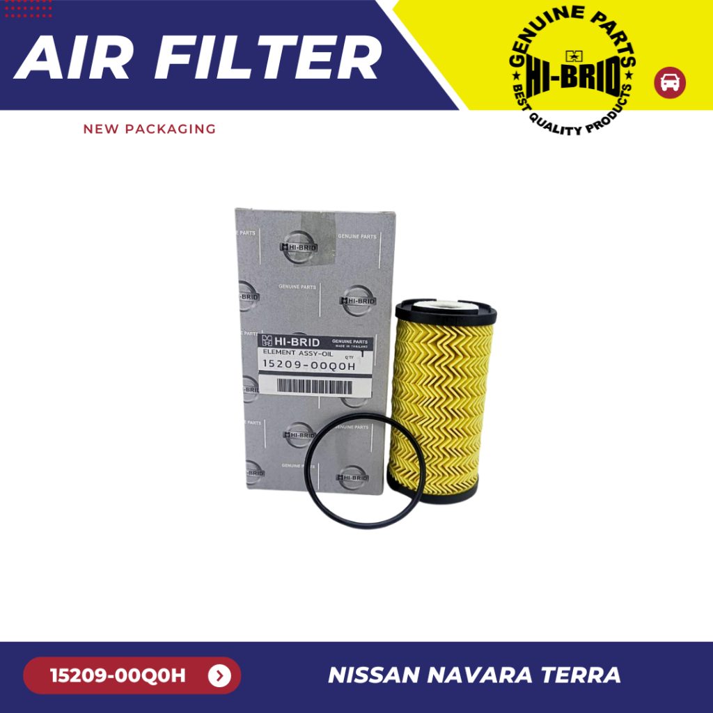 กรองน้ำมันเครื่อง 15209-00Q0H ยี่ห้อ HI-BRID สำหรับรถรุ่น NISSAN NAVARA ...