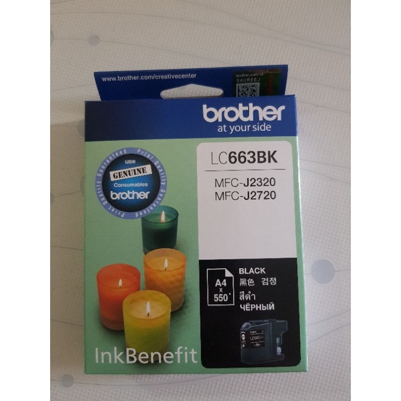 Brother LC663 BK,C,M,Y ของใหม่ของแท้ศูนย์ 100% มีรับประกันศูนย์ ...