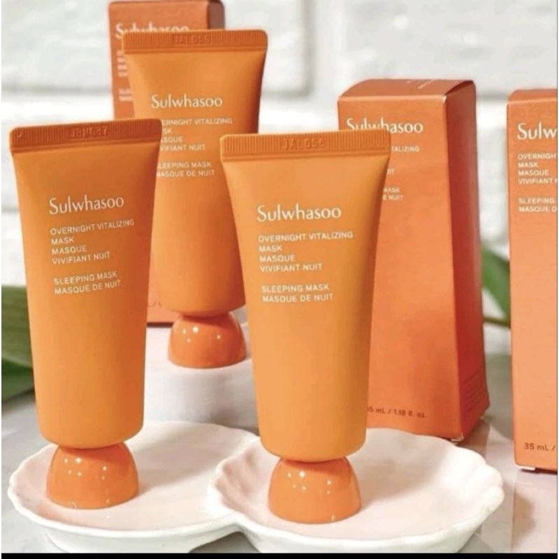 sulwhasoo overnight vitalizing mask 35ml แท้100% สินค้าจริงตามรูปถ่ายนะคะ มี2หลอดค่ะ | Shopee ...