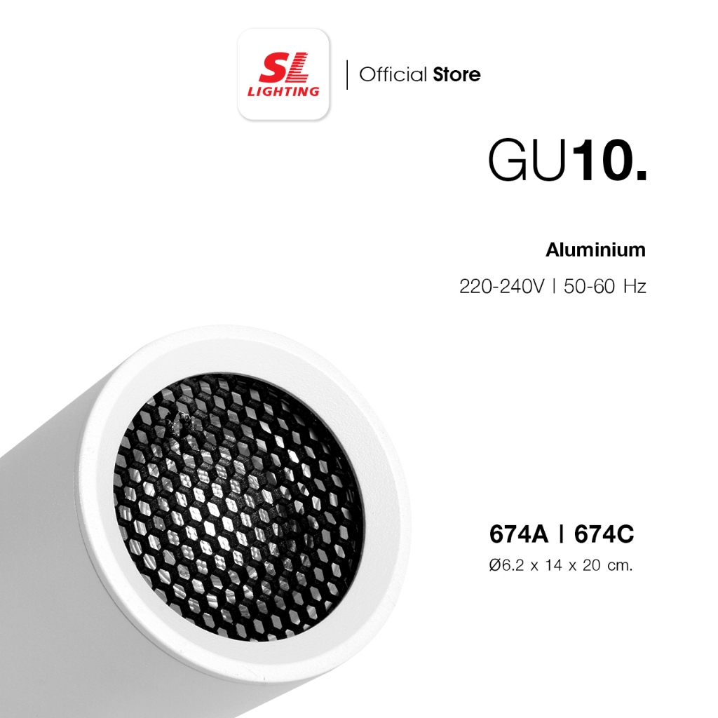 SL LIGHTING | Track Light GU10 โคมไฟแทรคไลท์ โคมไฟติดราง,ติดลอย โคมไฟส่องเฉพาะจุด รุ่น 673A ...