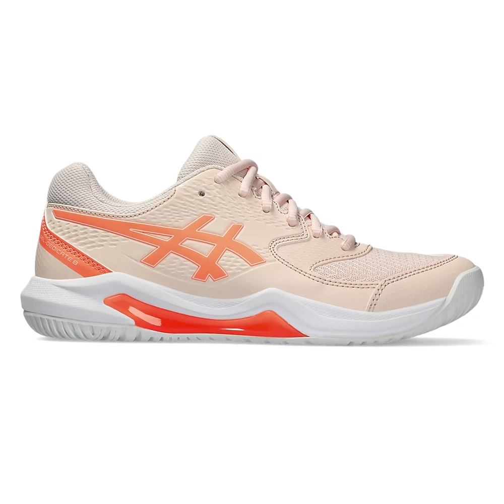 Asics รองเท้าเทนนิสผู้หญิง Gel Dedicate 8 | Pearl Pink/Sun ( 1042A237-700 ) | Shopee Thailand