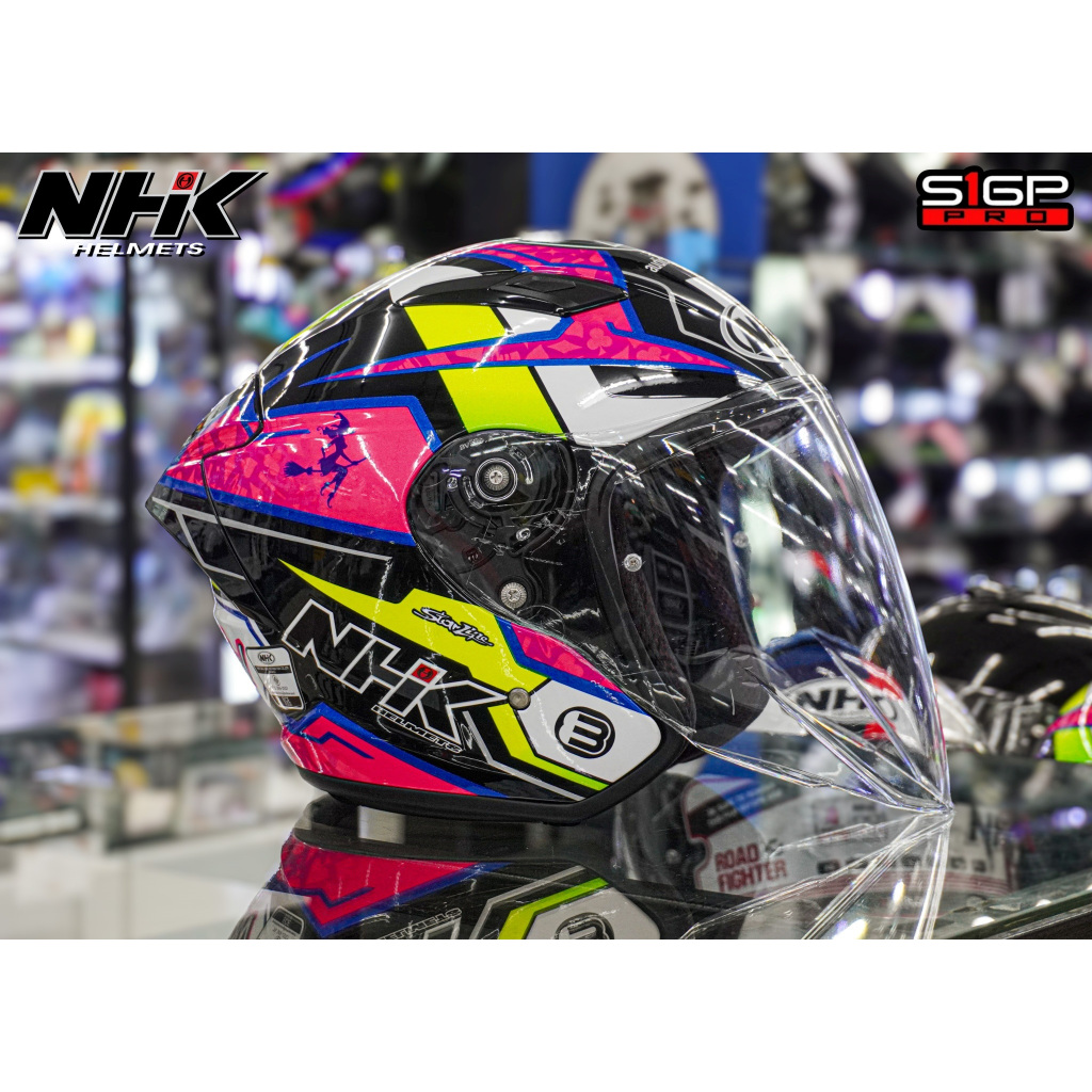 หมวกกันน็อคครึ่งใบ NHK รุ่น S1 GP PRO 4 ลายใหม่ ส่งไว!!! (แถมเสื้อเฉพาะ ...