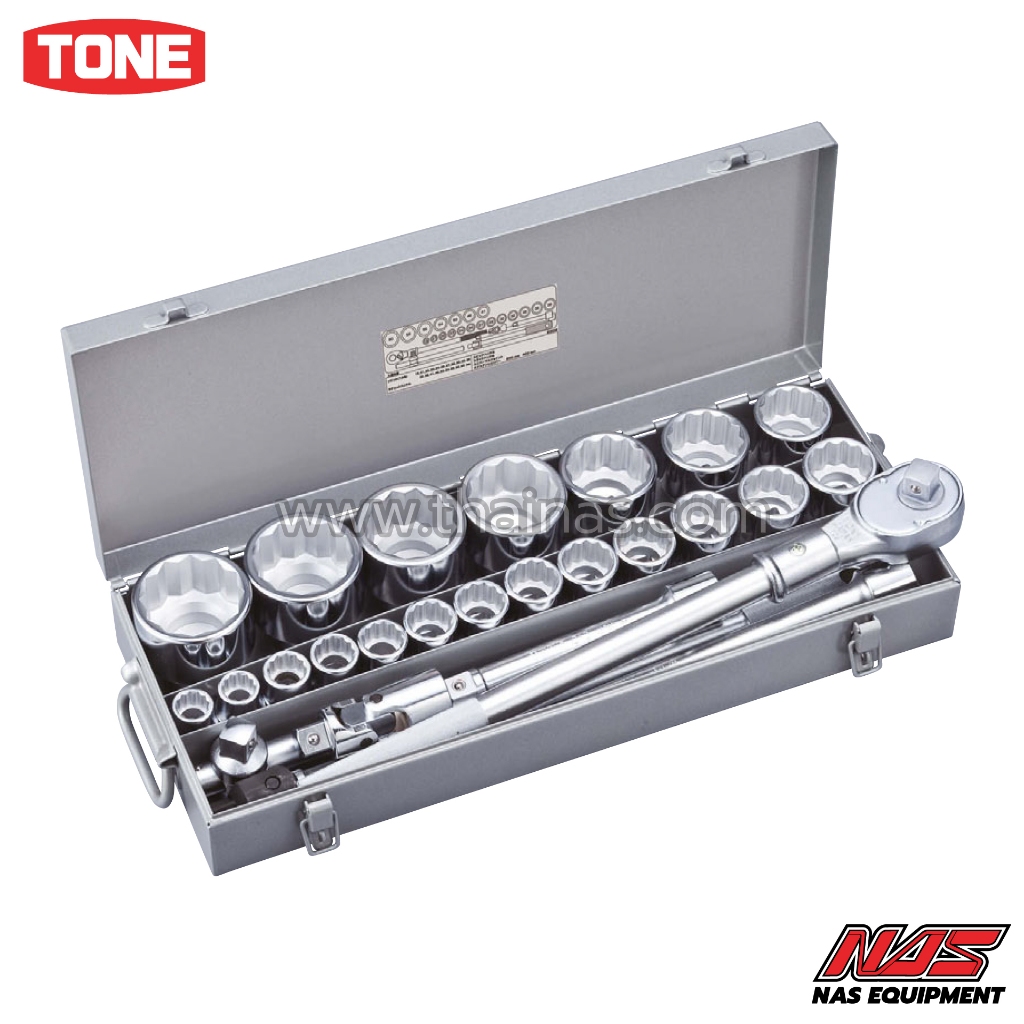 TONE ชุดลูกบ็อกพร้อมด้ามขันฟรี 3/4'' Socket Wrench Set | 230M | Shopee ...