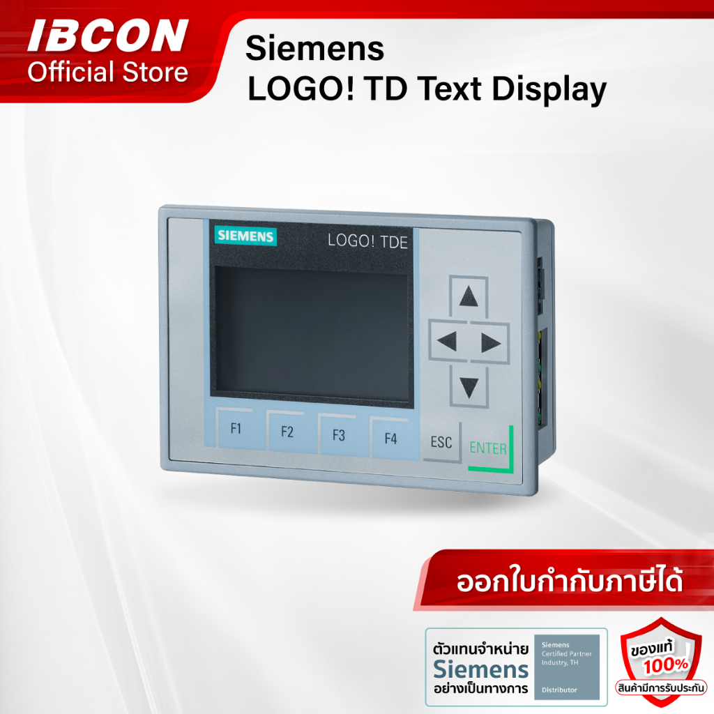 [พร้อมส่ง] Siemens LOGO! TD Text Display (6ED1055-4MH08-0BA1) | Shopee ...