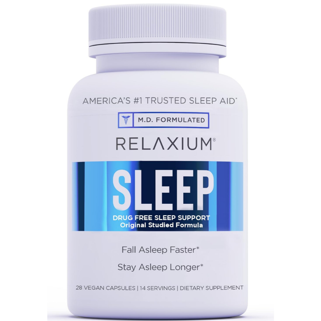 วิตตามินช่วยนอนหลับ Relaxium Sleep Aid Made in USA (60 Vegan Capsules ...