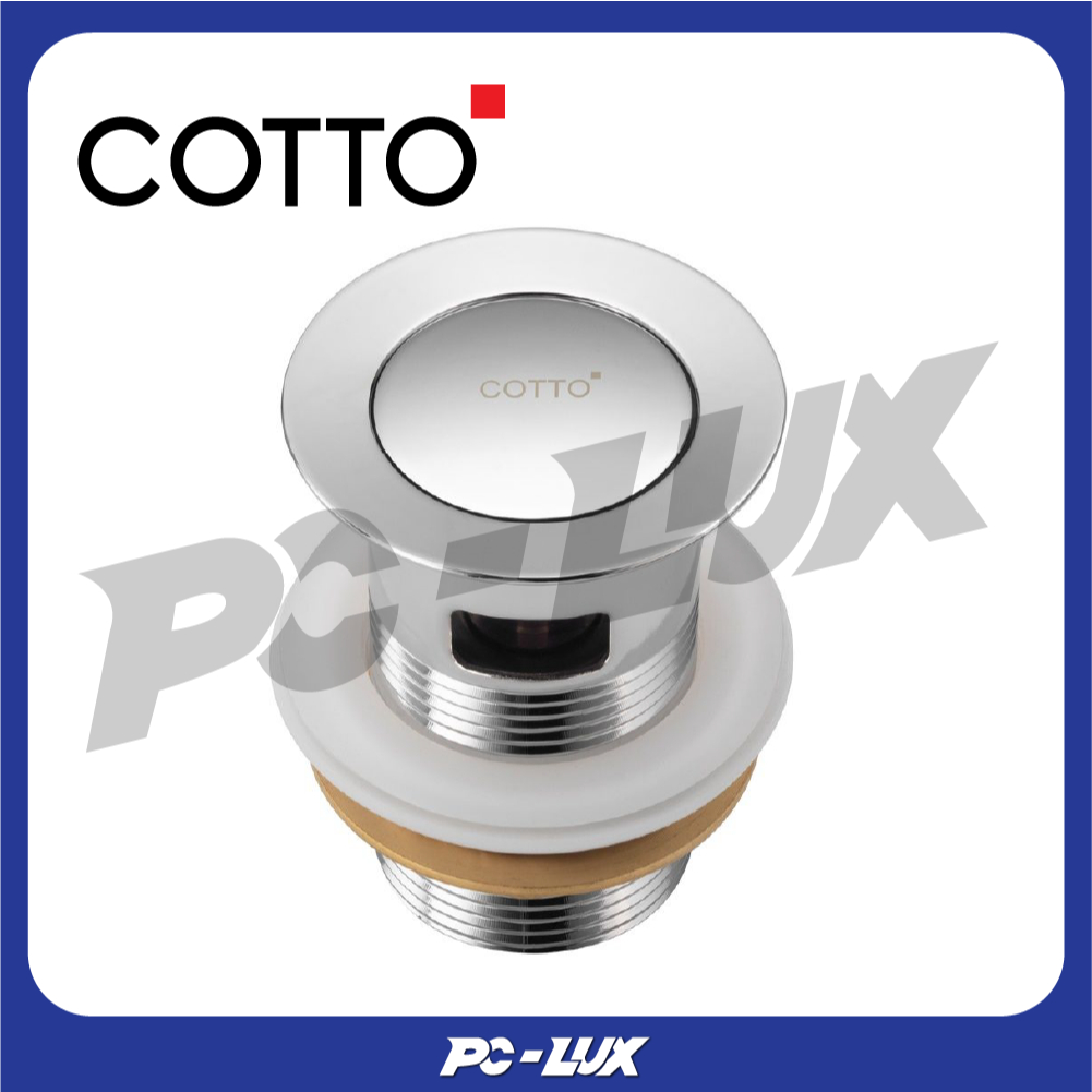 COTTO สะดืออ่างล้างหน้าสเตนเลสแบบกด (มีรูน้ำล้น) รุ่น CT6704(HM ...