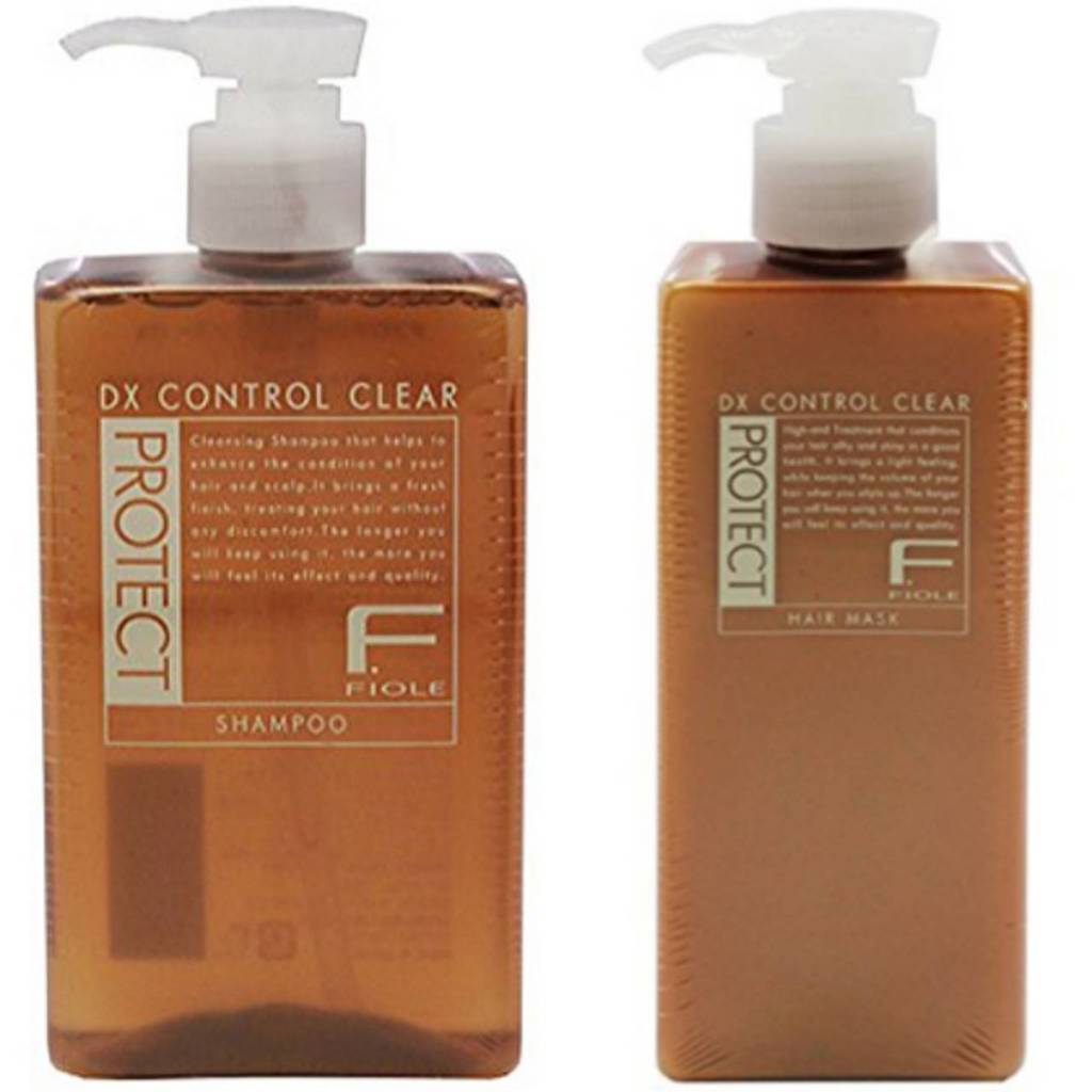 เซทแชมพู ครีมนวด สำหรับผมธรรมดาถึงผมมัน Fiole-F Protect DX Control Clear | Shopee Thailand