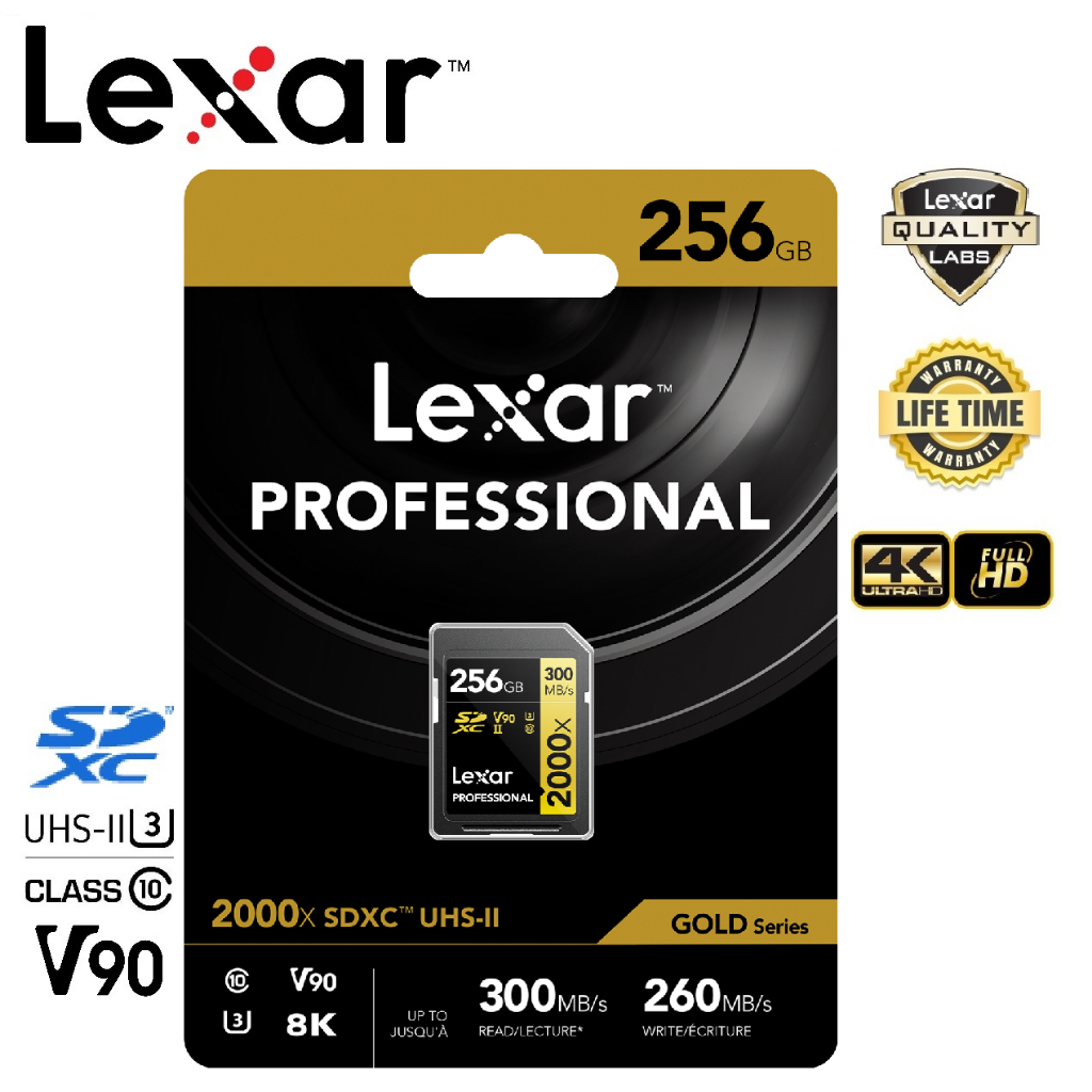 Lexar 256GB SDXC Professional 2000x (300MB/s) | Shopee Thailand