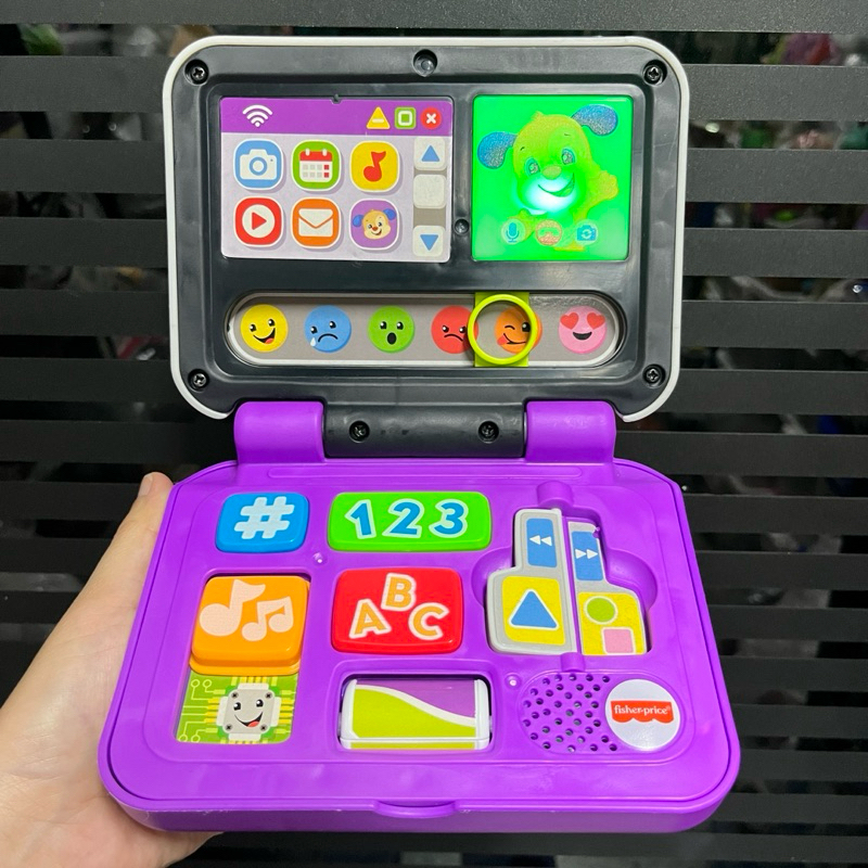 Fisher-Price Laugh & Learn Click & Learn Laptop Pretend Computer Baby ...