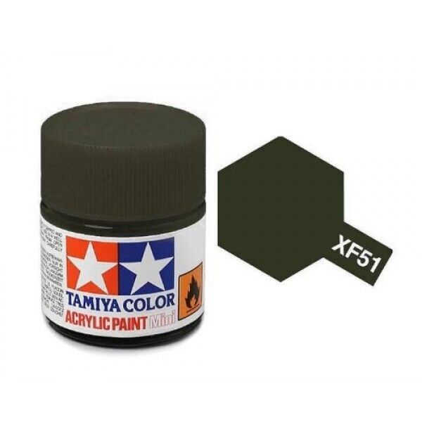 Tamiya Acrylic XF-51 Khaki Drab | Shopee Thailand