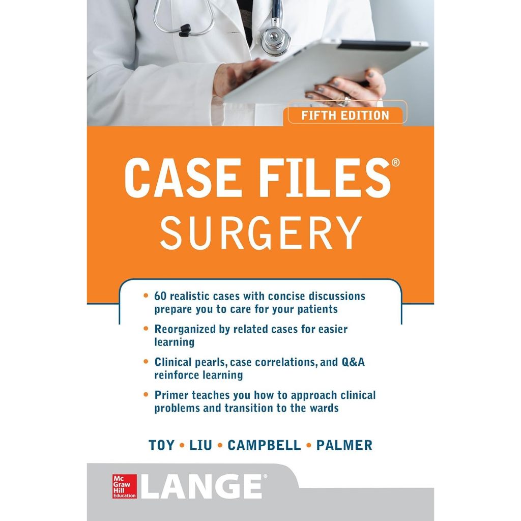 [หนังสือ] Case Files Surgery ตำรา แพทย์ แพทยศาสตร์ ศัลยศาสตร์ ผ่าตัด ...