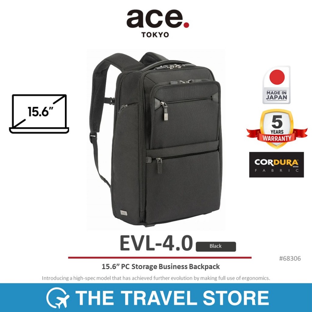 ace. EVL-4.0 15.6” PC Storage Business Backpack (68307-01) กระเป๋าเป้ สะพายหลัง | Shopee Thailand