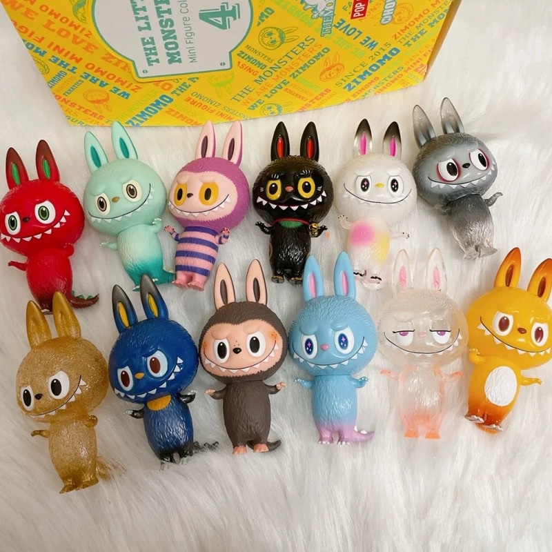 รวม mini Zimomo 12ตัว แบบแกะแล้ว 4 Generation zimomo Series Lucky Cat ...