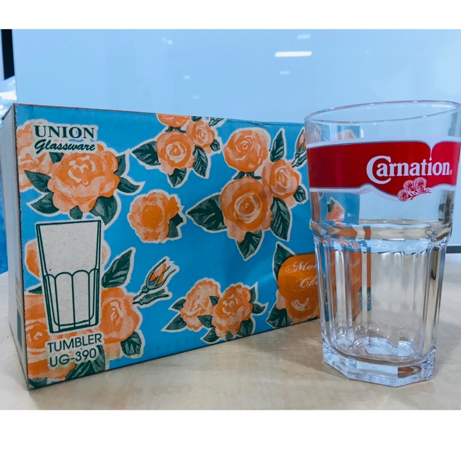 Carnation Union Glassware TumBler UG-390 | Shopee Thailand