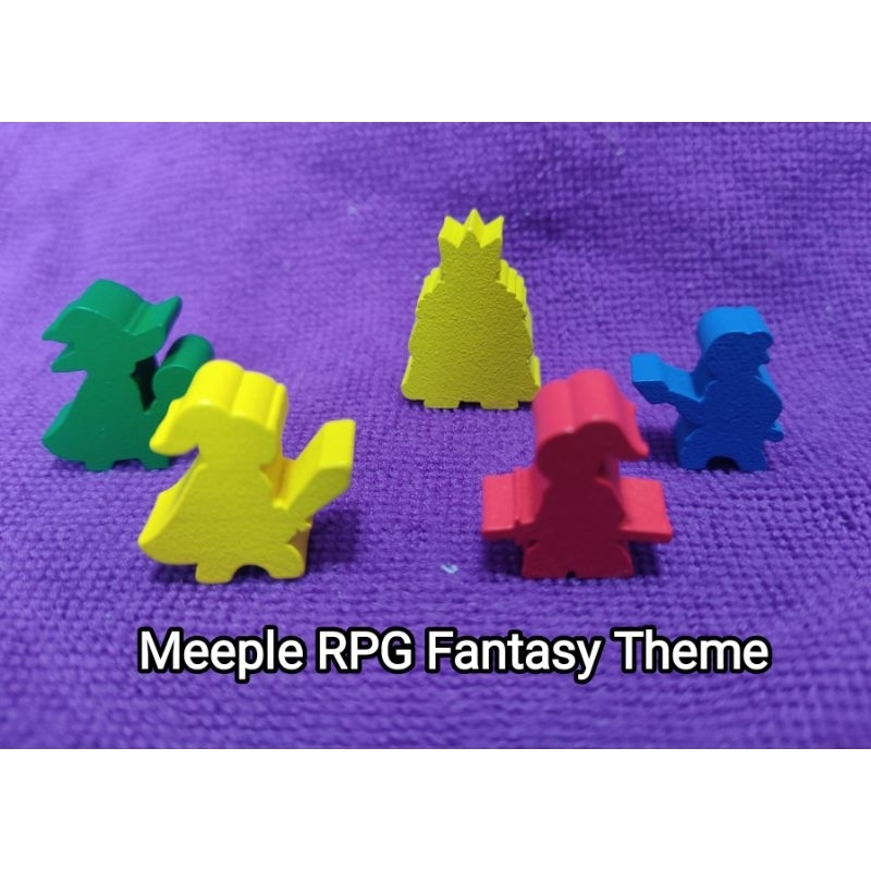 Meeple RPG Theme สำหรับบอร์ดเกม ขนาด 2 ซม. * 1.8 ซม. * 1 ซม. (ราคาต่อ ...