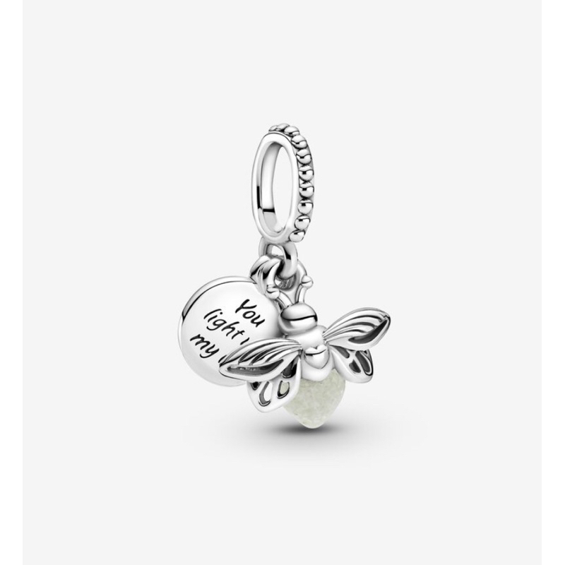 Pandora Glow-in-the-dark Firefly Dangle charm แท้100% หิ่งห้อยเรืองแสง ...