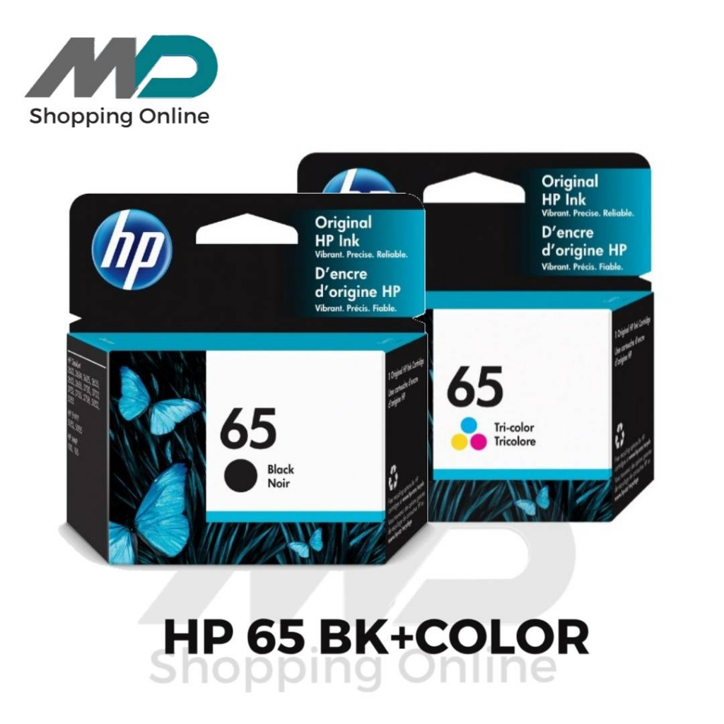 HP 65 Black / HP 65 Tri-color สี ดำ / สี 3สี ใช้ได้กับเครื่องพิมพ์ HP ...