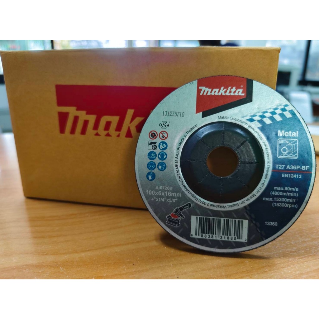 MAKITA ใบเจียร์เหล็ก ขนาด 4 นิ้ว หนา 6 มิล EN12413 | Shopee Thailand