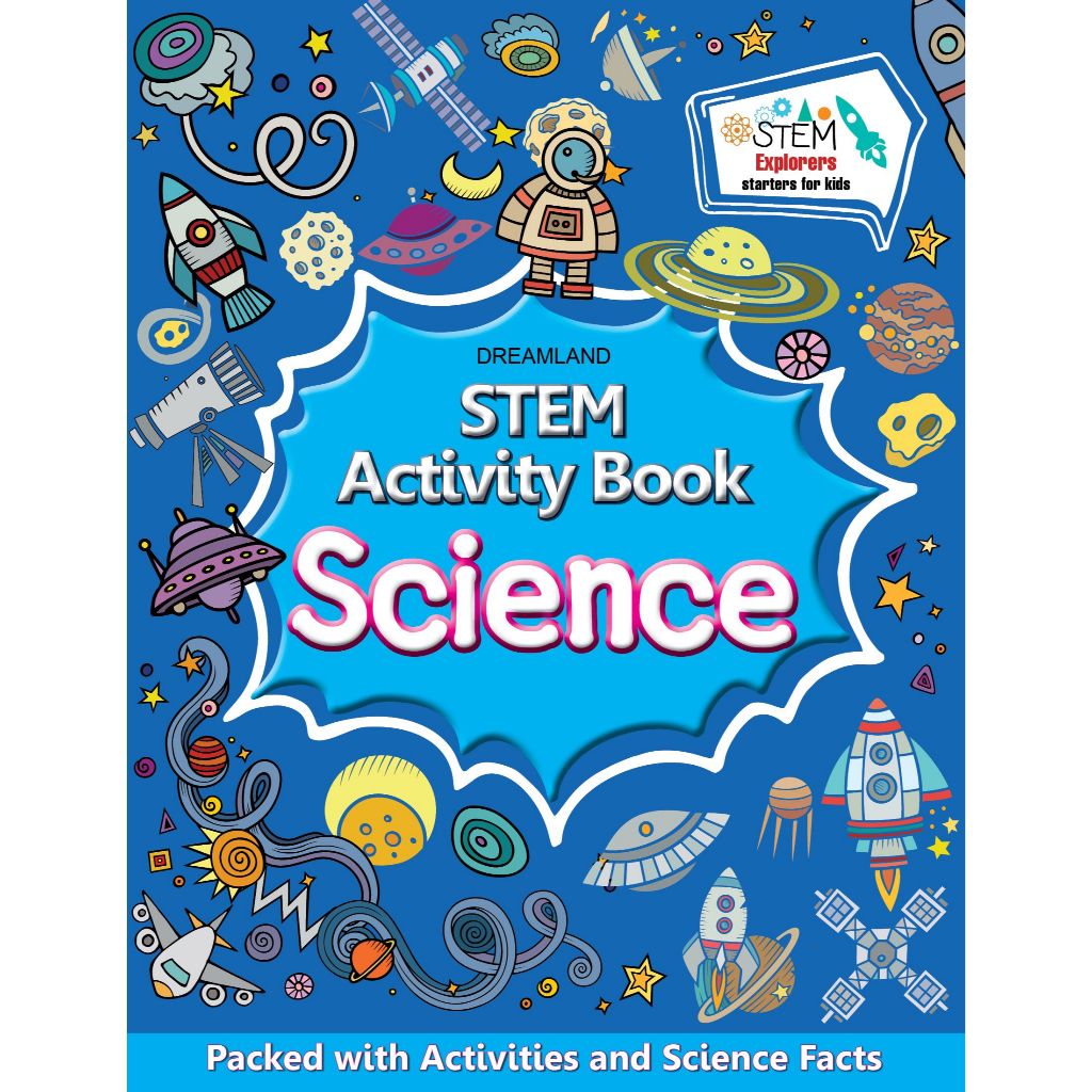 STEM Activity Books STEM for kids แบบฝึกหัดเสริมพัฒนาการสเต็ม | Shopee Thailand