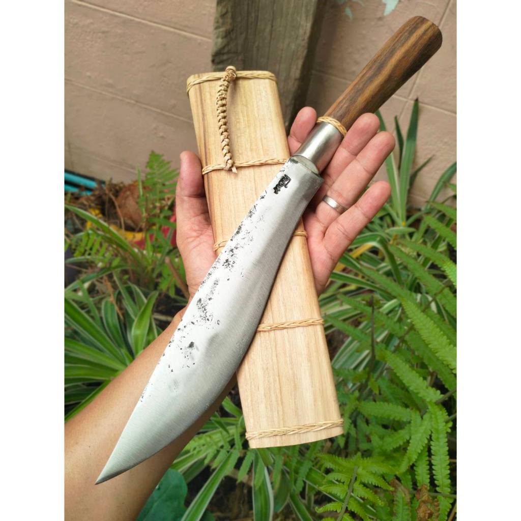 มีดเหน็บ E-Nep มาเชเต้ มีดเดินป่า มีดแคมป์ มีดสนาม ใบ 9” SUP9 ผิวไฟ ด้ามฝักสัก คอสแตนเลส รัดหวาย ...