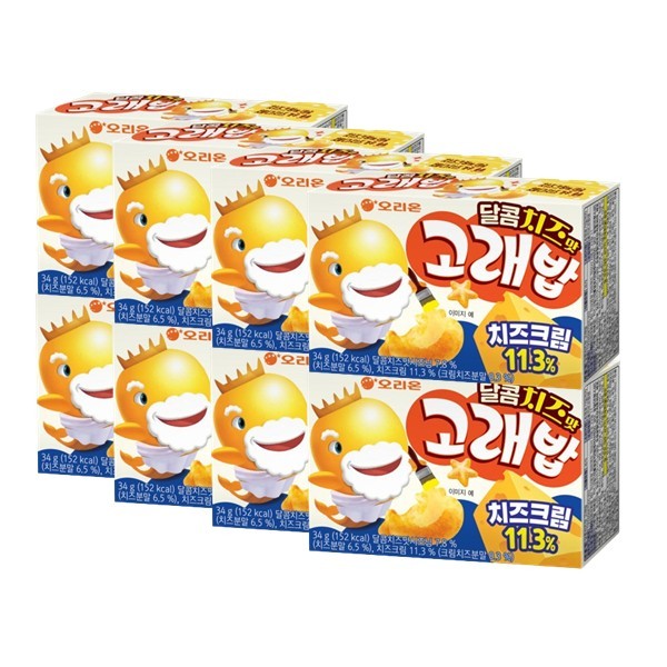 ขนมเกาหลี โคแรบับ รสครีมชีส orion whale goraebap cream&cheese 34g หอม ...