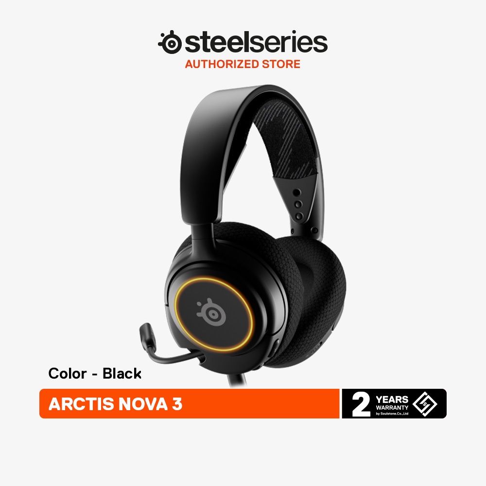 Steelseries Arctis Nova 3 Multi-Platform Premium Wired RGB Gaming Headset หูฟังเกมมิ่งแบบมีสาย ...