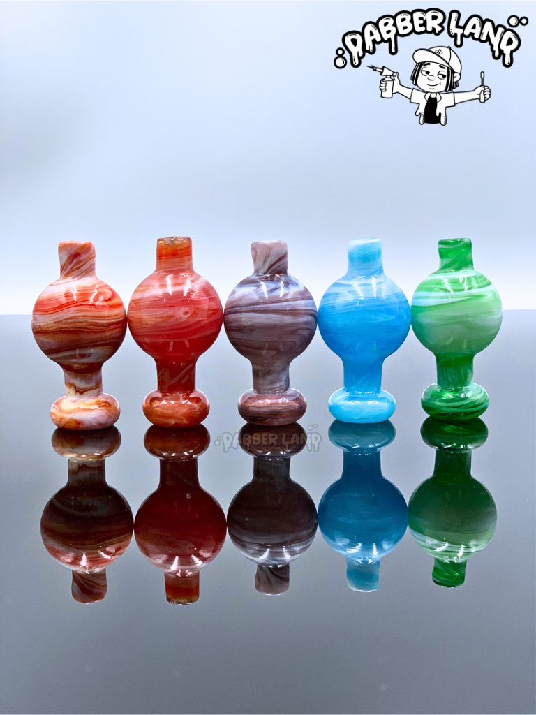 Swirl Bubble Glass Carb Cap For Quartz Banger 25mm คาร์ปแค๊บ ฝาปิด ...