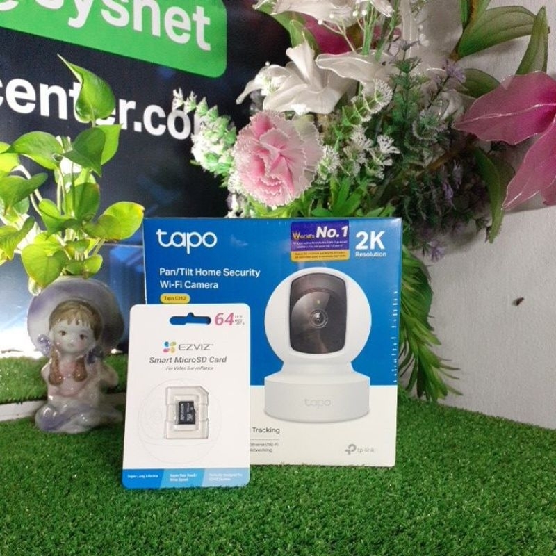 TP-LINK TAPO C212 Pan/Tilt Home Security Wi-Fi Camera, 2K/3MP(ฟรี Micro SD 64GB)*ออกใบกำกับภาษี ...