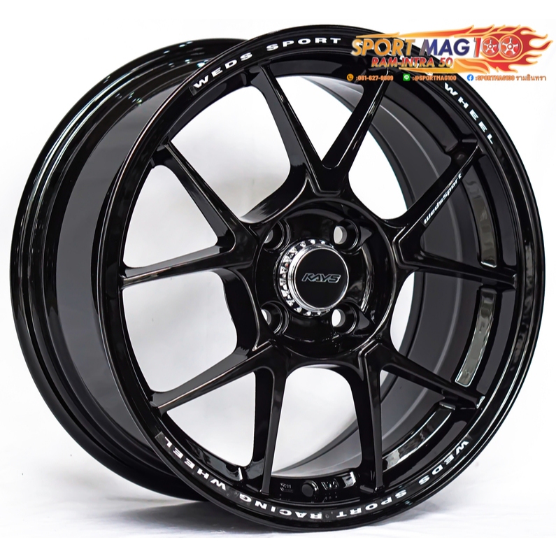 ล้อแม็กใหม่ TC005 4รู100 ET35 สีดำ 7-15นิ้ว (ราคา 4วง) | Shopee Thailand