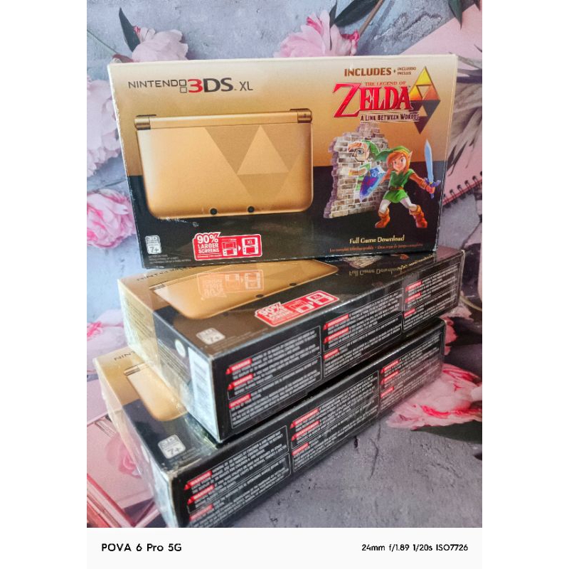 Nintendo 3DS XL Zelda A Link Between Worlds Limited Edition Console💚🧡 ...