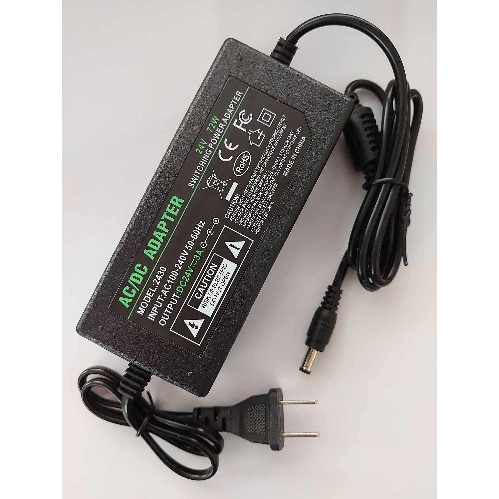 Adapter 24V 3A อะแดปเตอร์ 24โวล์ท3แอมป์(DC 5.5 x 2.5MM) | Shopee Thailand