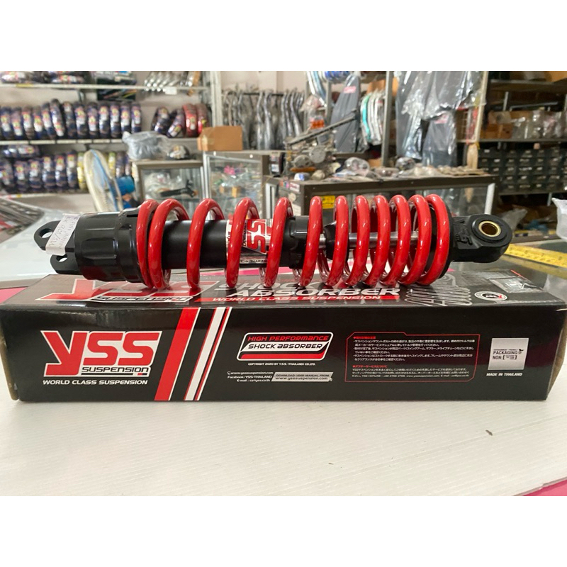 โชคหลัง Yss Pro plus Mio เก่า-ใหม่ Fino เก่า Fino i Click Scoopyi สปริงแดง ยาว 300 mm | Shopee ...