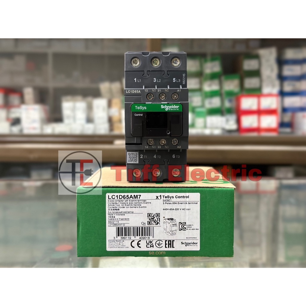 Schneider LC1D65AB7, LC1D65AE7, LC1D65AF7, LC1D65AM7 แมกเนติก คอนแทคเต ...