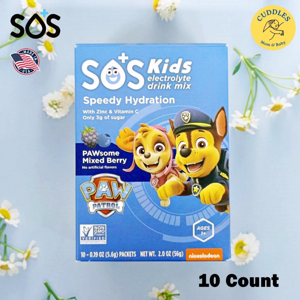(SOS Hydration) Kids X Paw Patrol Electrolyte Drink Mix ผงอิเล็กโทรไลต์ ...