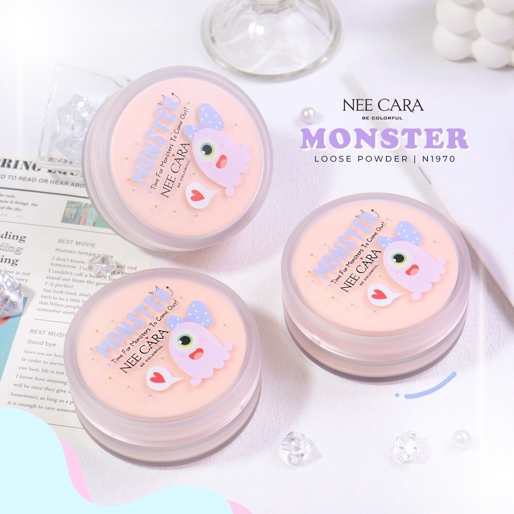 Nee Cara Monster Loose Powder #N1970 แป้งสำหรับใช้ทาผิวหน้า | Shopee ...