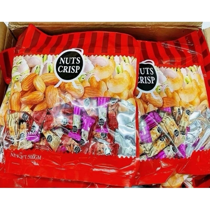 ขนมตุ๊บตั๊บมาเลเซีย NUT CRISP ขนมถั่วอัดแท่งแบบโบราณ รวมรส 500g ...