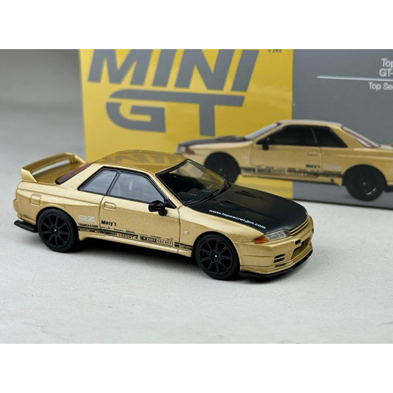 🔹Top Secret Gold Nissan Skyline GT-R VR32 ( R32 ) #431 [ JAPAN EXCLUSIVE PRODUCT ] Scale 1:64 ...