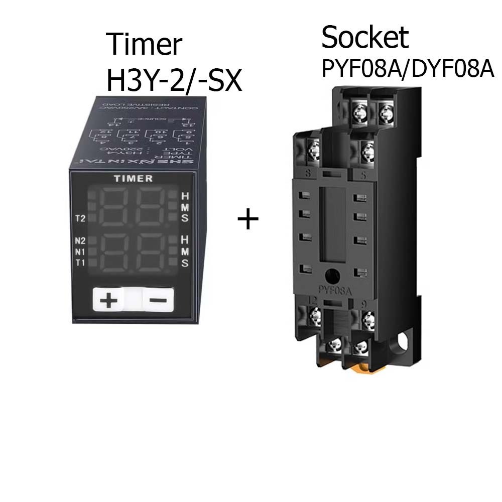 Digital Delay Timer Relay / Loop Timer ดีเลย์ ลูป ไทเมอร์ รีเลย์ ปรับเวลาได้ 220V 24V 12V ...