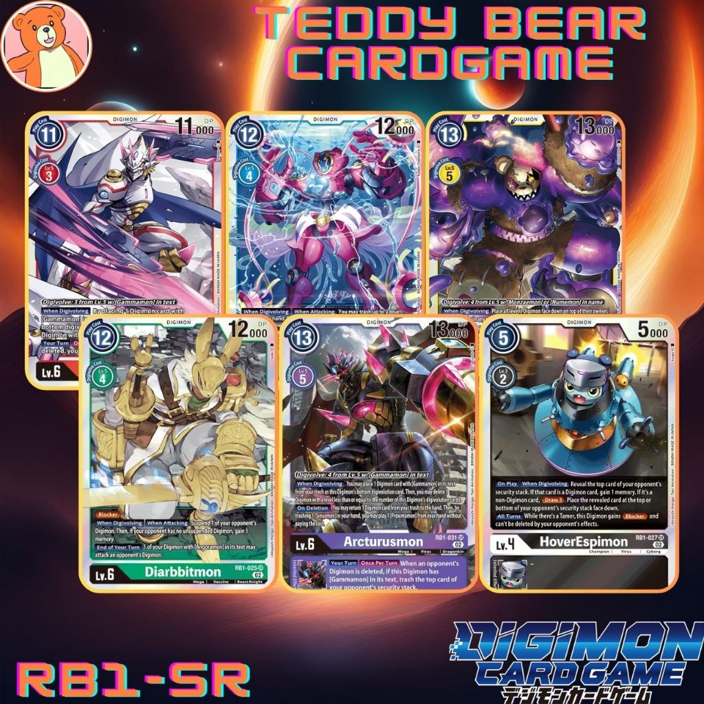 Digimon Card Game RB1 Rising Wind Rate SR | Shopee Thailand