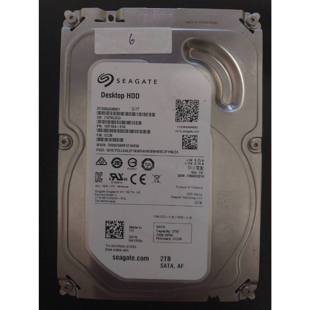 seagate desktop hdd 2tb มือสอง | Shopee Thailand