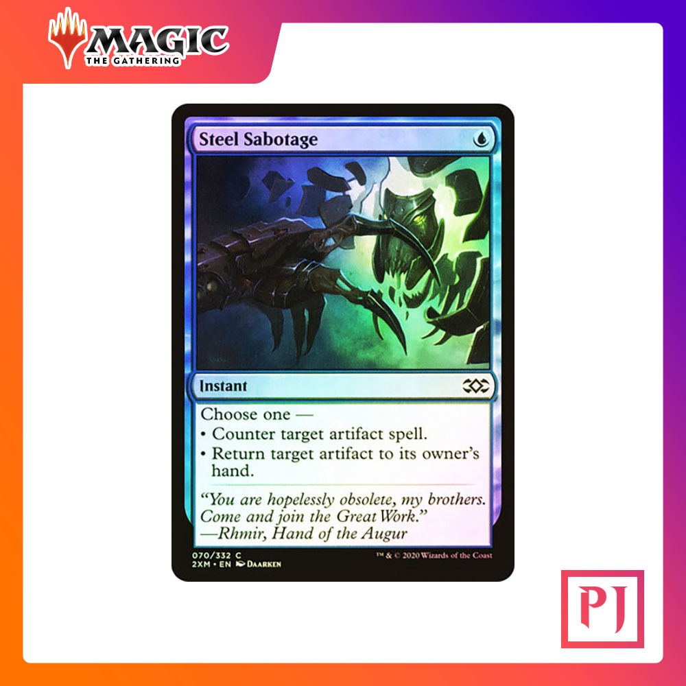 [MTG] Steel Sabotage [2XM] [BLUE] [COMMON] [FOIL] [ENG] (การ์ดเมจิค / Magic the Gathering ...