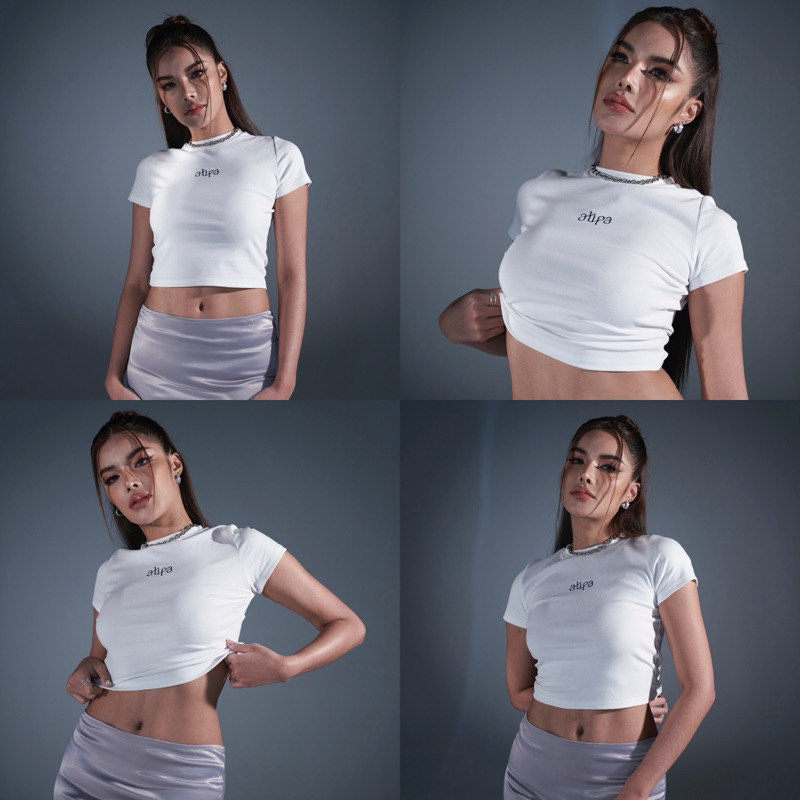Atipashop - *PRE ORDER* ATIPA TOP SIGNATURE เสื้อยืดแขนสั้น คอกลม สกรีนลาย | Shopee Thailand