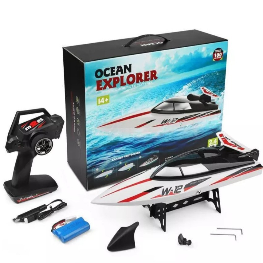 (สินค้าในไทย) เรือบังคับวิทยุ WLtoys WL912-A คลื่อน2.4GHzความเร็ว 35 ...