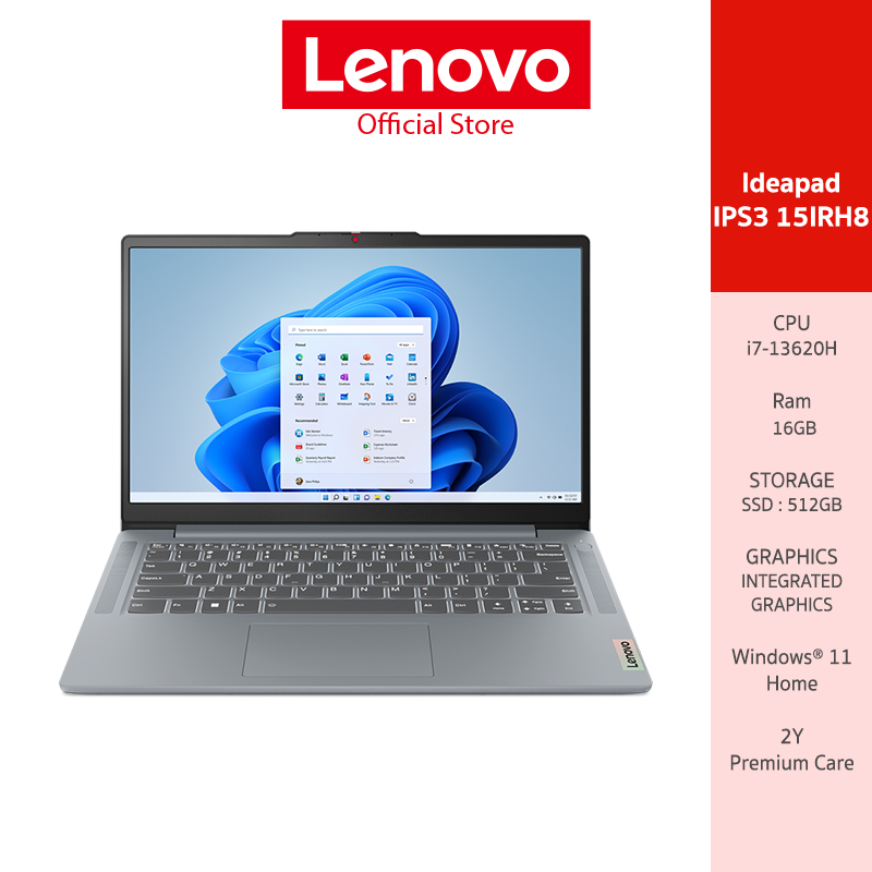 Lenovo Ideapad IPS3 15IRH8 IPS3-15IRH8 i7-13620H 16G 512G W11 2Y GY ...